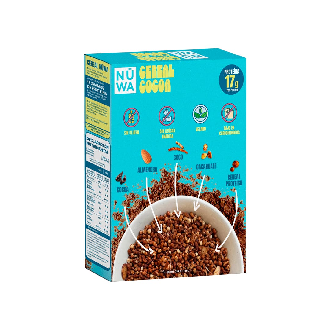 Cereal NÜWA Cacao (300 gramos) – barrinolasmx