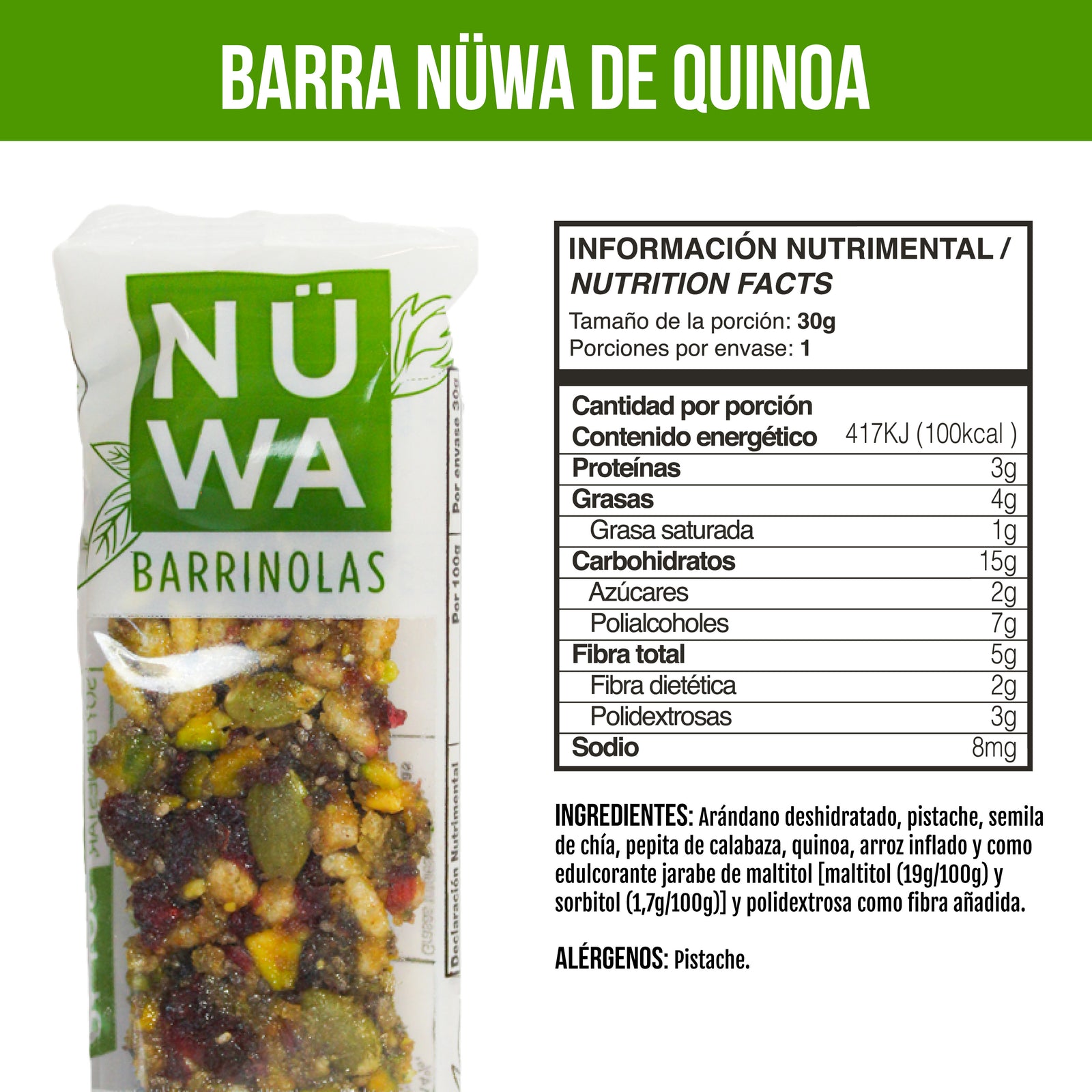 NÜWA | Mix de Barras (24 piezas) | Sabor Cacao, Coco y Quinoa